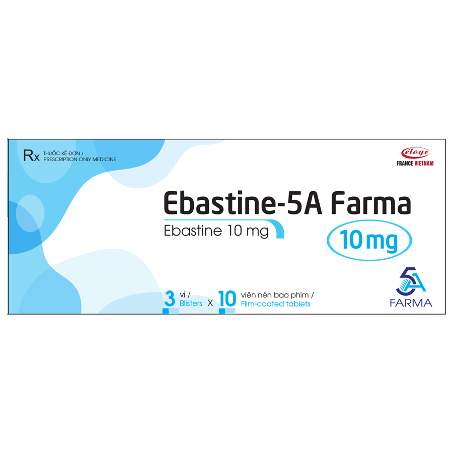 EBASTIN-5A FARMA 10MG - 5A Farma